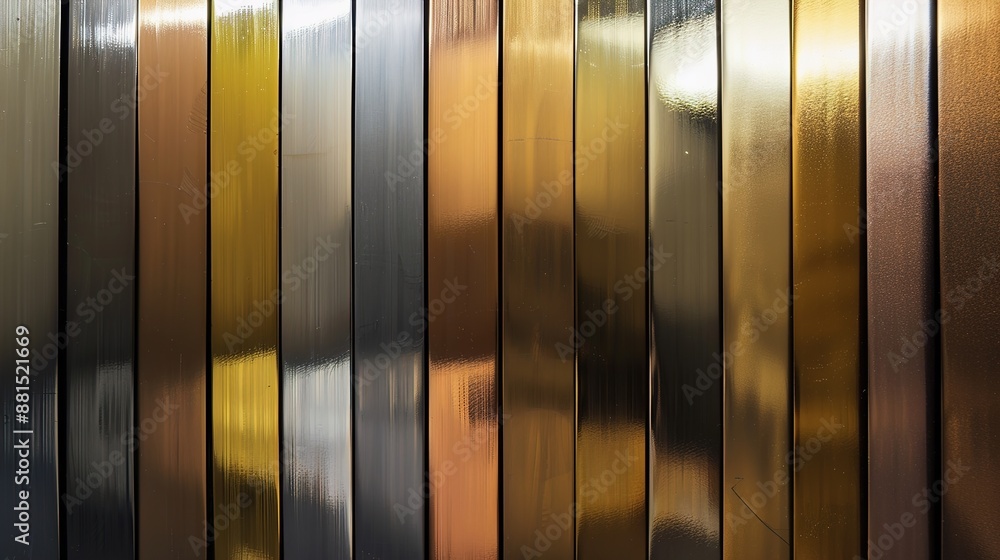 Gold rose, silver, bronze, copper and golden foil texture gradation ...