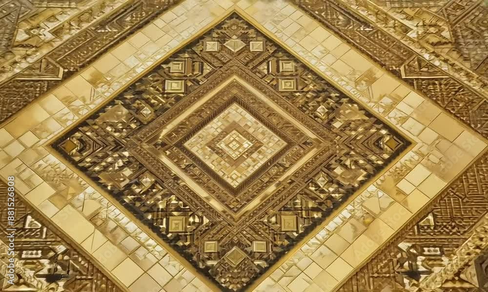 Elegant Gold Ceiling Detail: Luxurious Architectural Design for ...