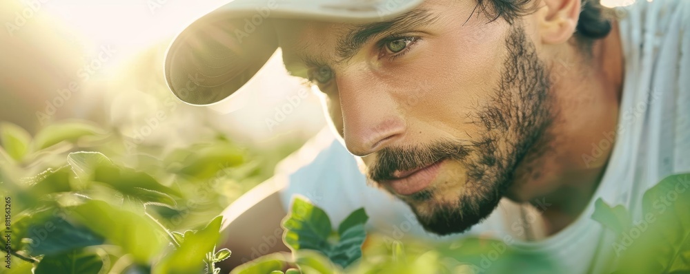 Farmer growing nutrientrich crops for better health, Cultivation ...