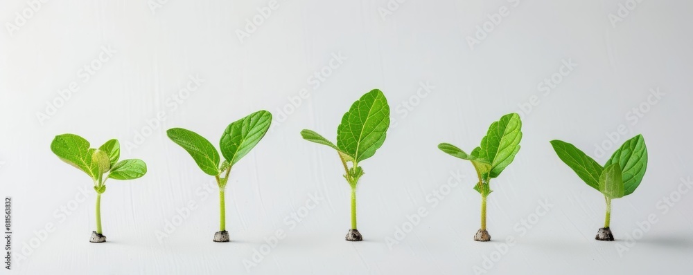 Stages of plant growth documented in a single image, Growth, Growth ...