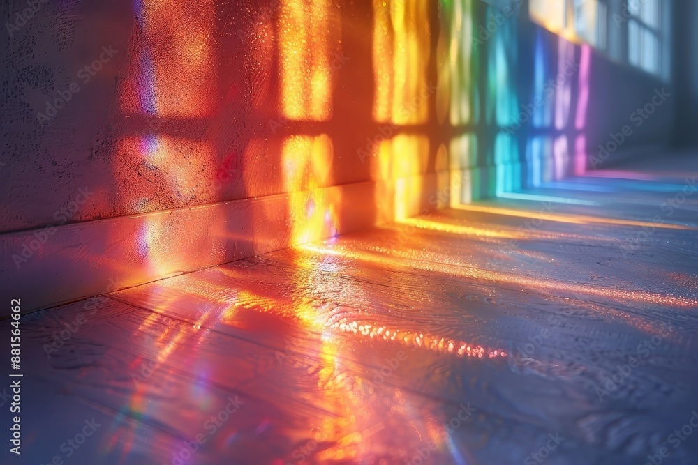 Highlights the scientific phenomenon of light refraction through a ...