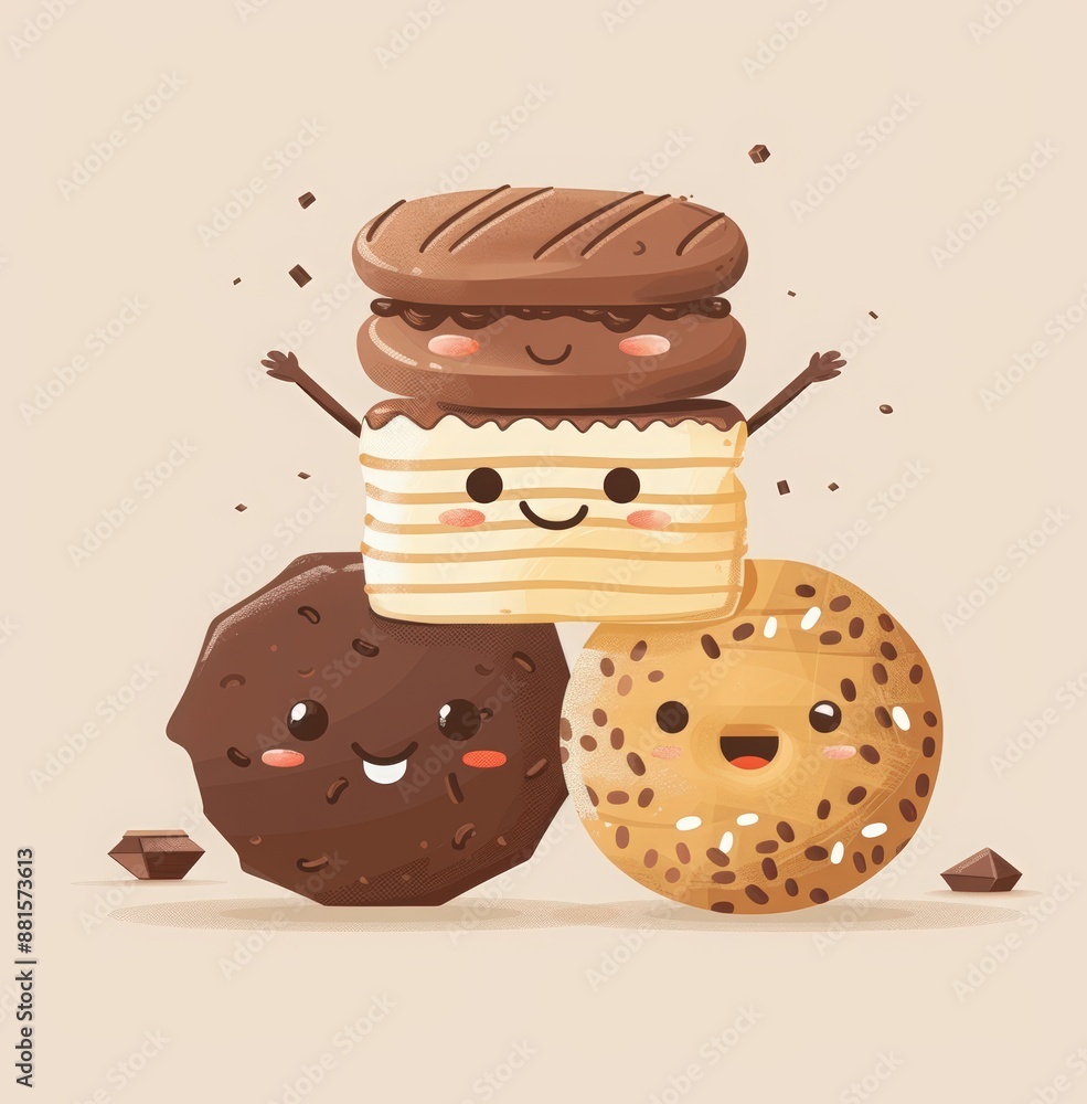 National Chocolate Chip Cookie Day. World chocolate day poster design ...