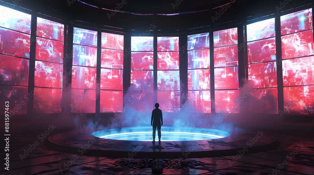 Explore the future of TV entertainment in a bustling metropolis as ...