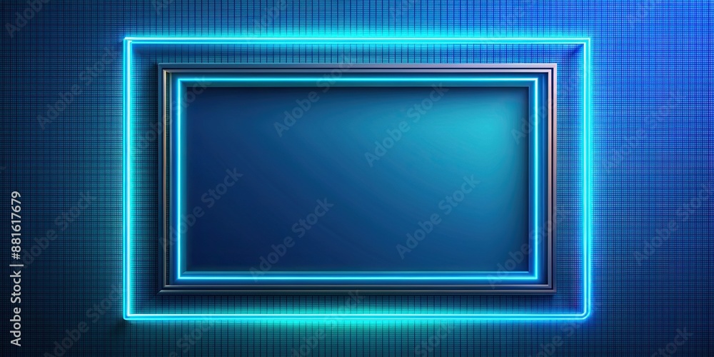 High-tech square frame with background for border design, hitech ...