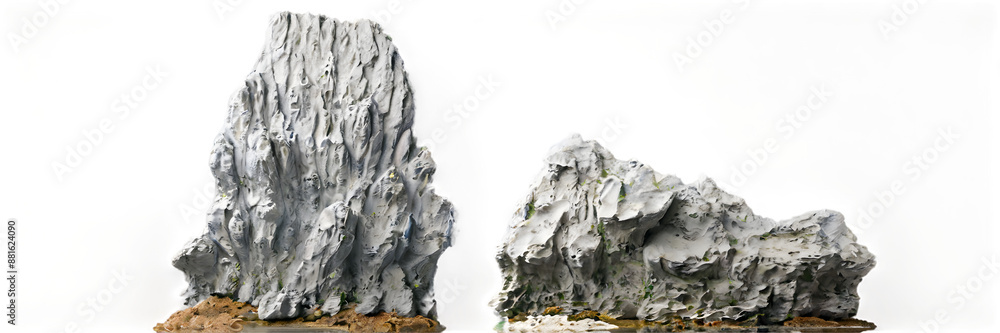 This high-resolution image features three different types of rock ...
