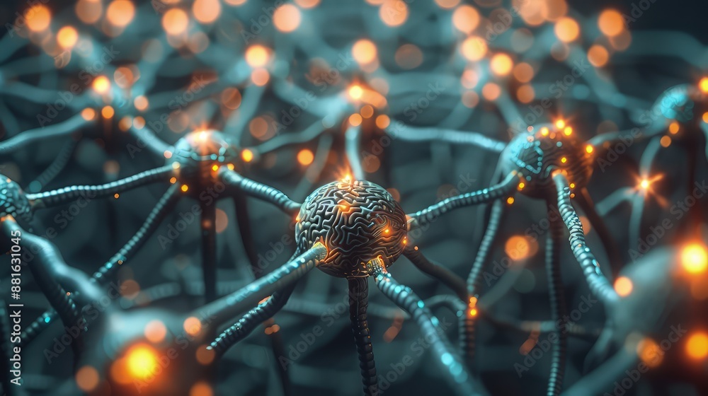 The visualization of a neural network learning process, with each ...