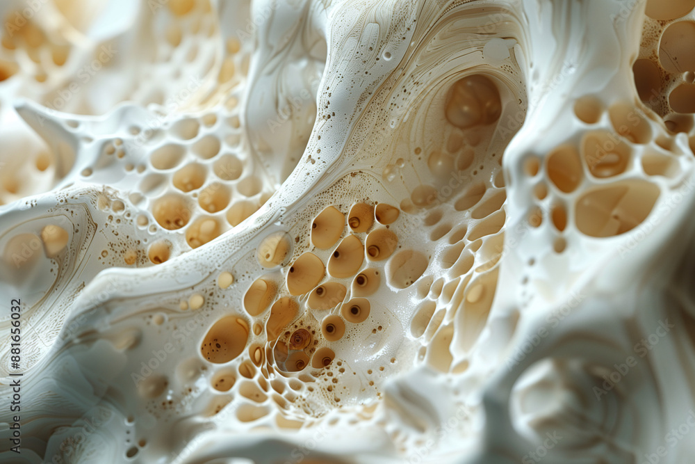 Detailed view of skin's pore structure, realistic, high detail, 8k ...