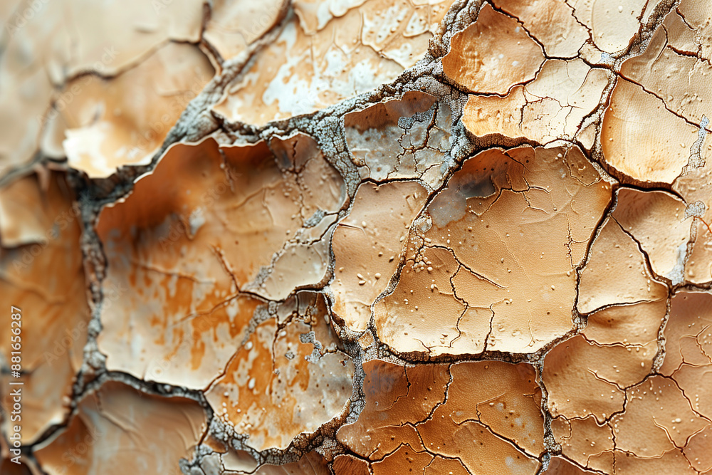 High-resolution photo of epidermis with prominent pores, realistic ...