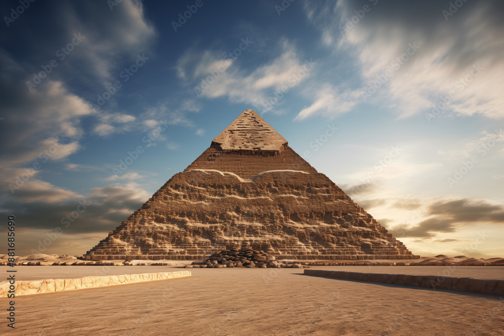 Foto de Image of Egyptian pyramid. History of ancient Egypt. History ...