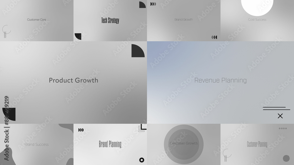 Clean Motion Animations | 10 Motion Titles with Control Panels Stock ...