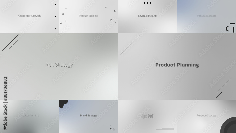 Elegant Motion Text | 10 Motion Titles with Control Panels Stock ...