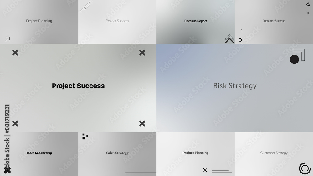 Modern Clean Animations | 10 Motion Titles with Control Panels Stock ...