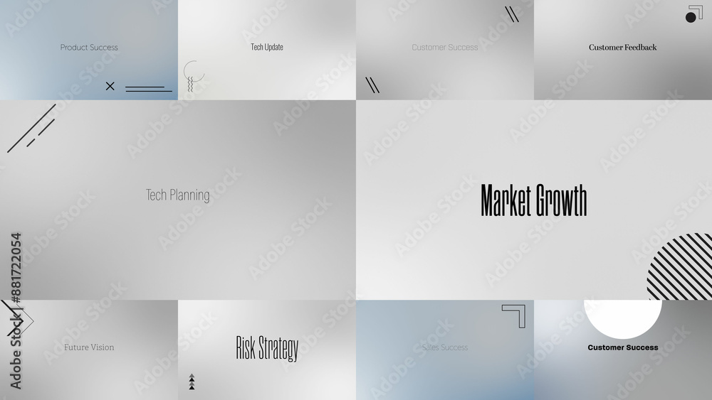 Modern Full Screen Pack | 10 Motion Titles with Control Panels Stock ...