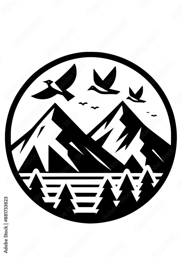 Mountains Landscape SVG, Gorpcore SVG, Journey SVG, Travel SVG ...