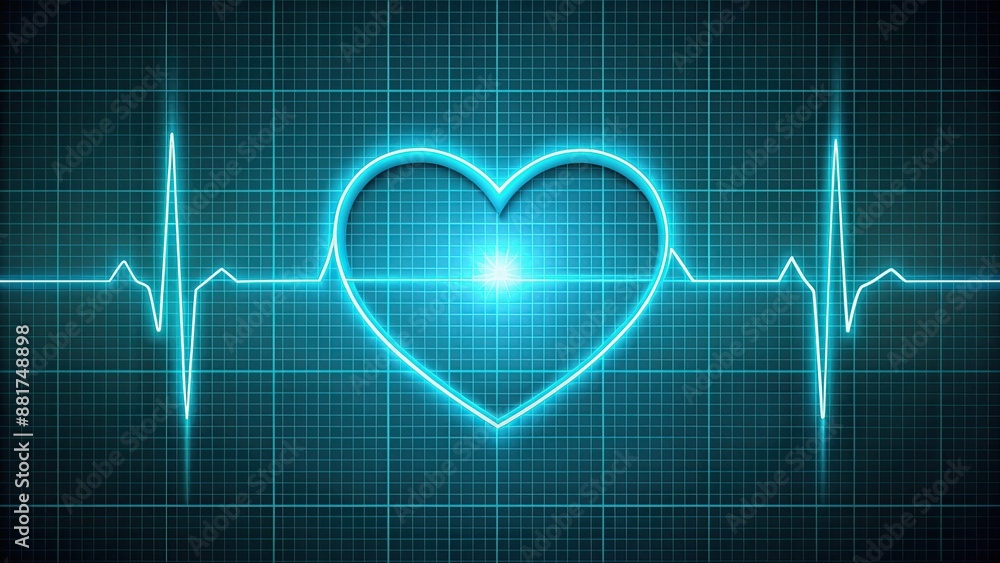 Flatline heart monitor showing no heartbeat Alert , medical, healthcare ...