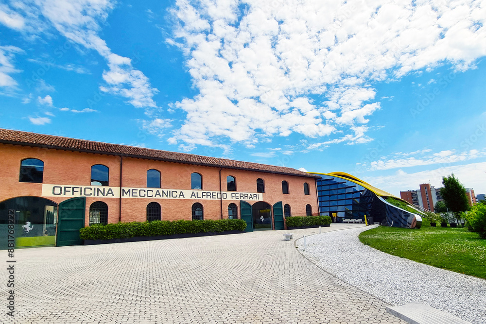 Modena, Italy, May 12, 2024: Historic Officina Meccanica Alfredo ...