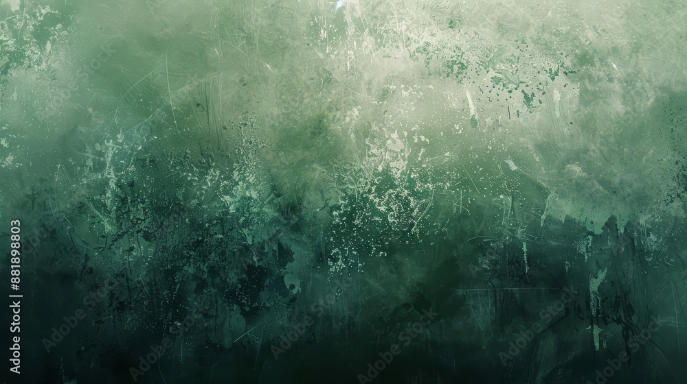 Abstract wallpaper with misty green tones and fluid textures background ...