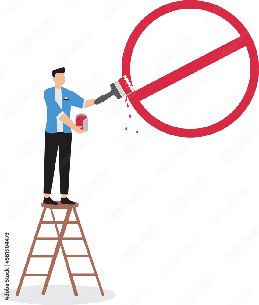 Prohibition or stop sign forbidden unlawful or not allow to do ...