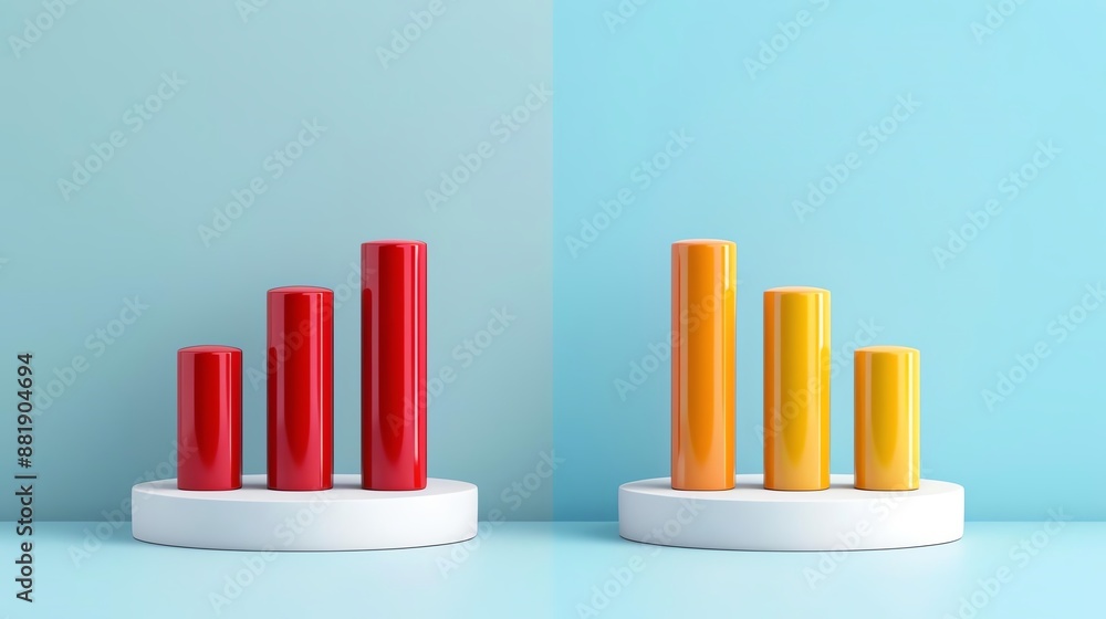 Result Comparison Two bar charts showing result comparison Stock Photo ... Result Comparison Two bar charts showing result comparison Stock Photo ...