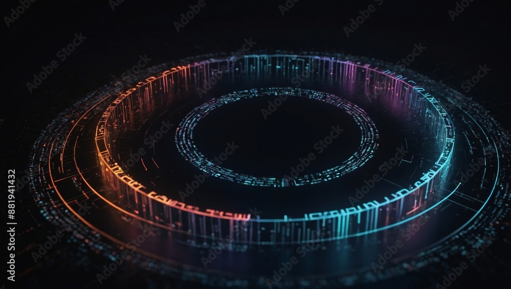 gas fire flame blue color from the stove on dark black background ...