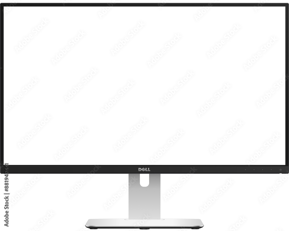 Dell UltraSharp 5K Monitor 27inch realistic mock up. Mockup of display ...