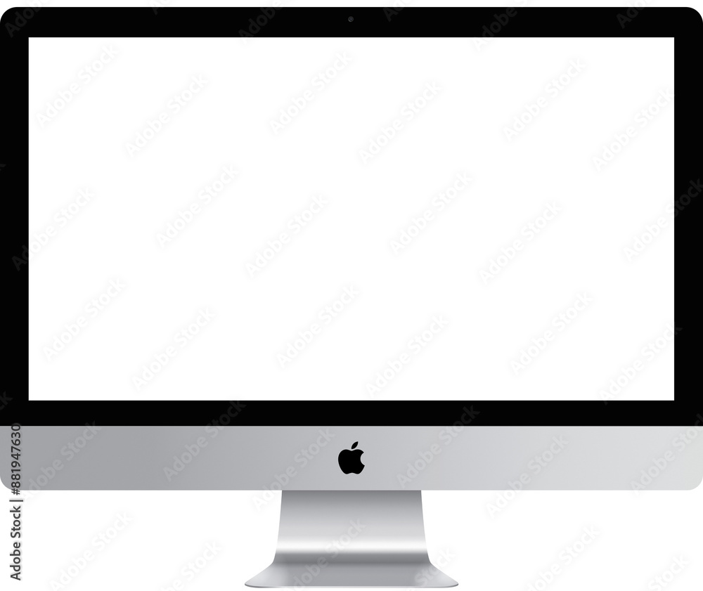 Realistic mockups of the new iMac 27 inch blank screen personal made by ...