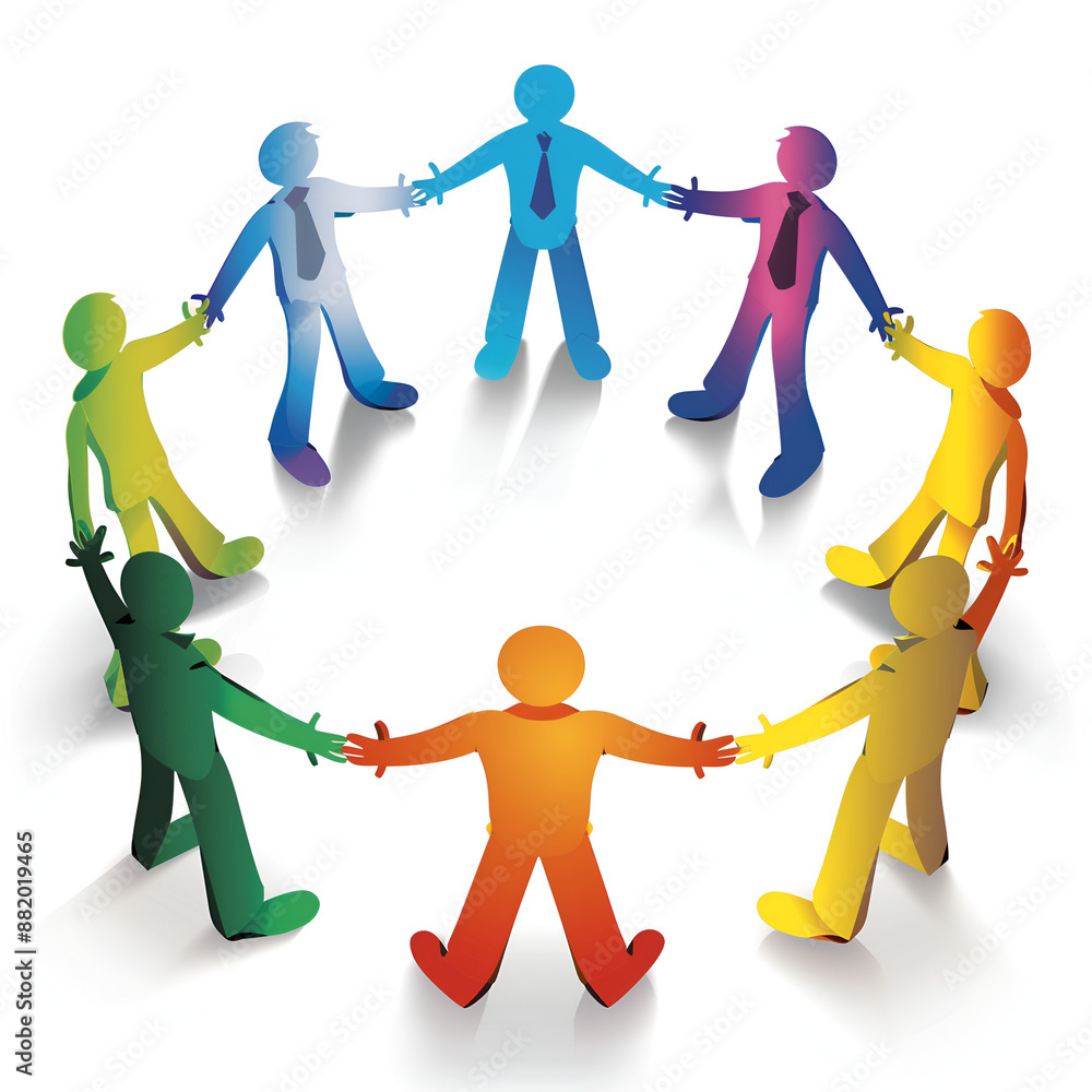 stock images that represent teamwork and collaboration, flat file ...