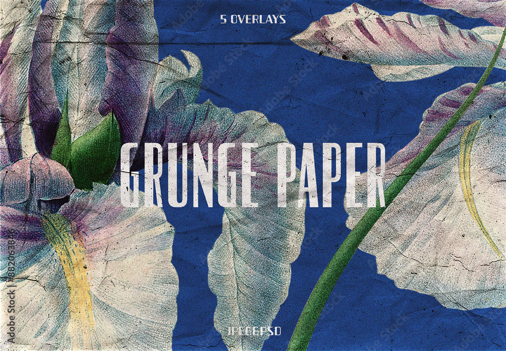 Grunge Paper Textures With Generative AI Stock Template | Adobe Stock