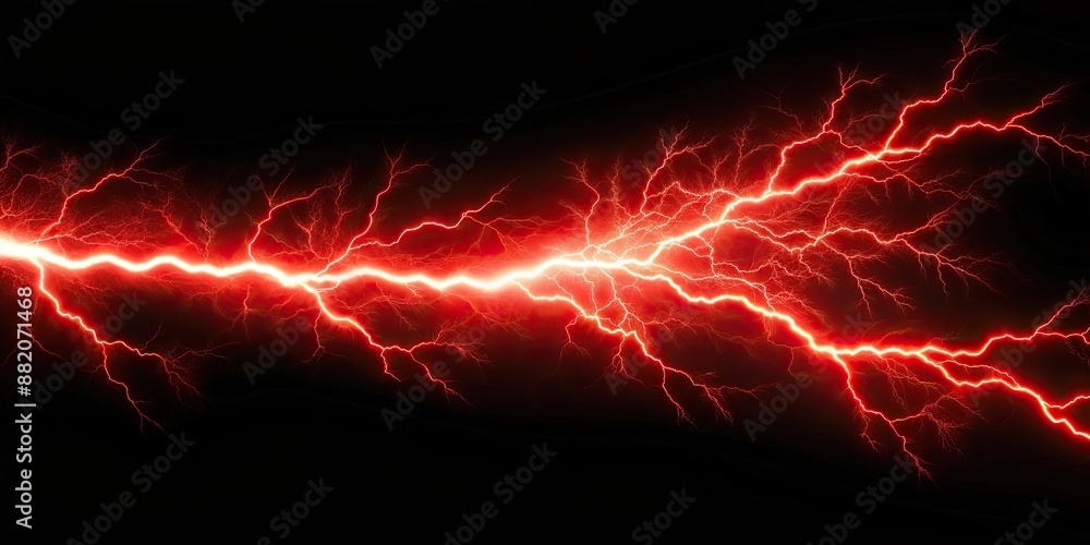 red lightning cross over black background, background, lightning Stock ...