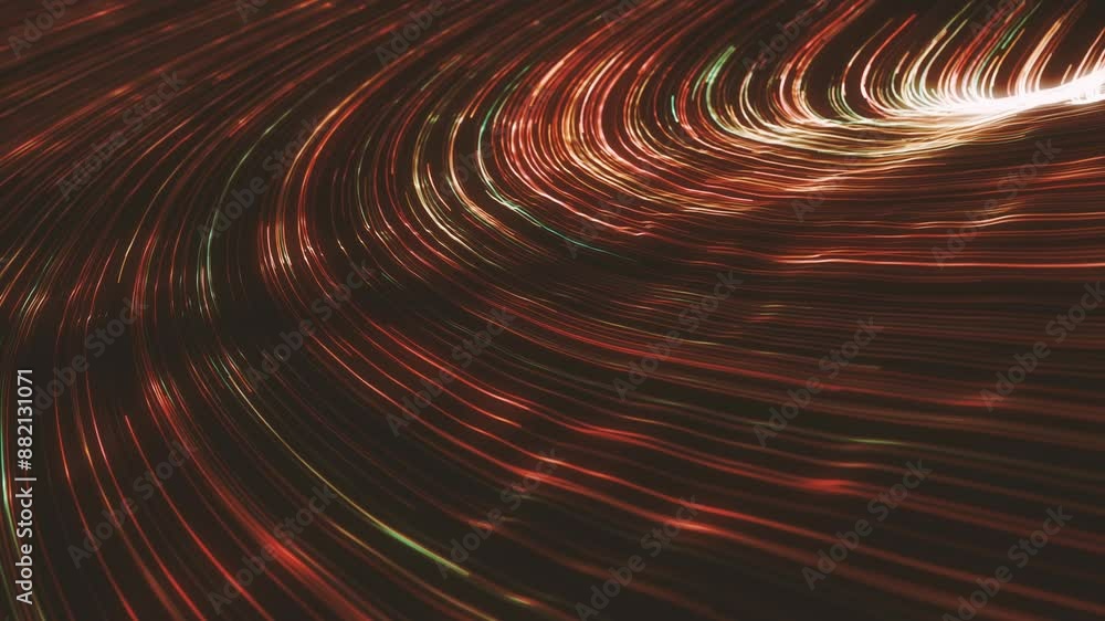 Abstract Flowing Lines Background/ Animation of an abstract background ...