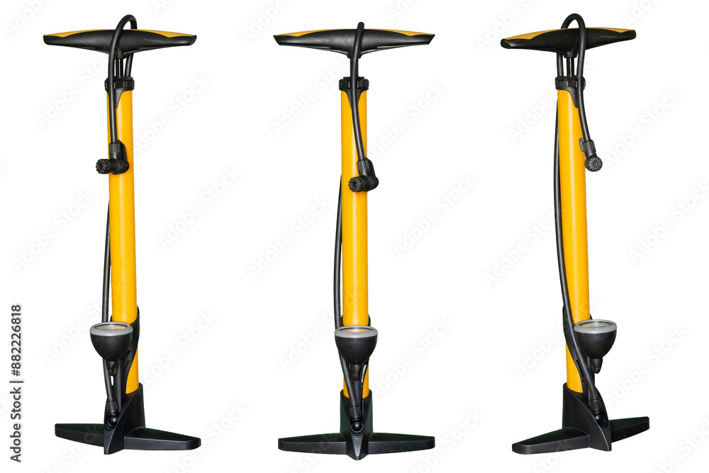 Photos of the hand pump with pressure gauge on a transparent background ...