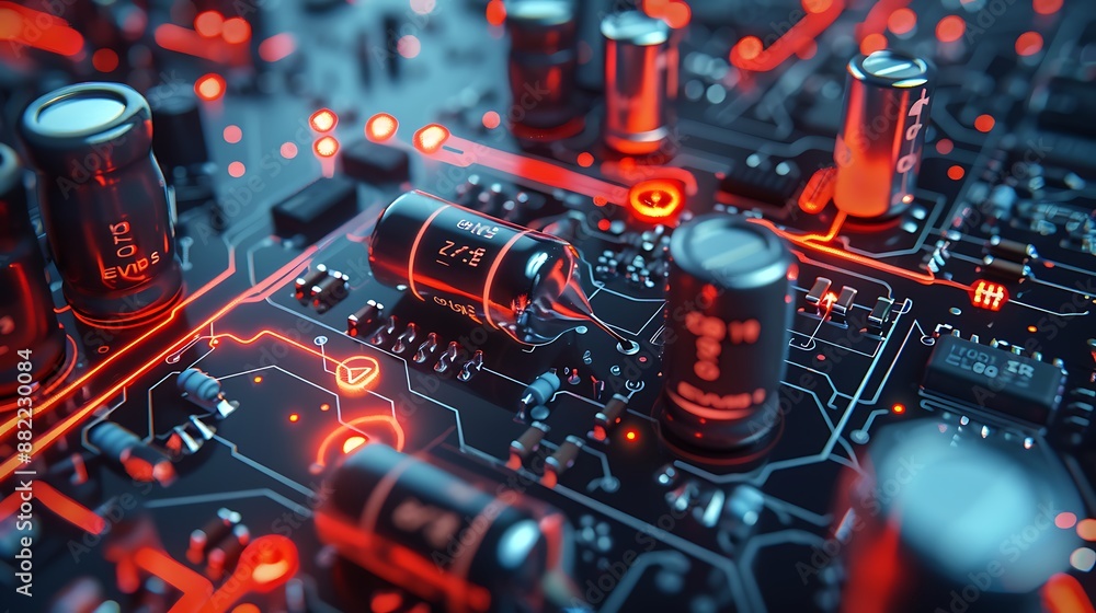 Generate a schematic for an electronic circuit, labeling resistors ...