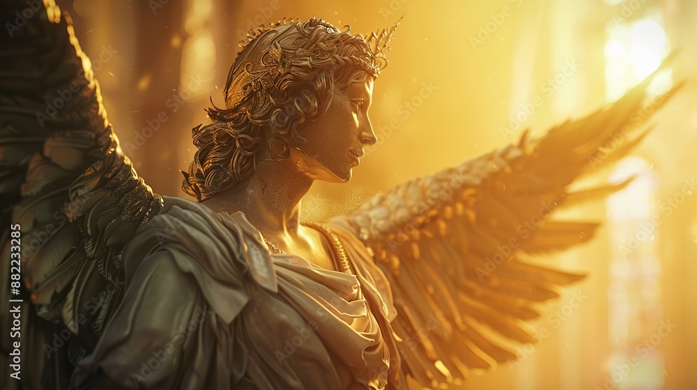 angel very detailed character, incredibly realistic, full body visible ...