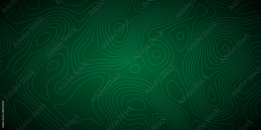 Abstract background wavy topographic line contour geography map ...