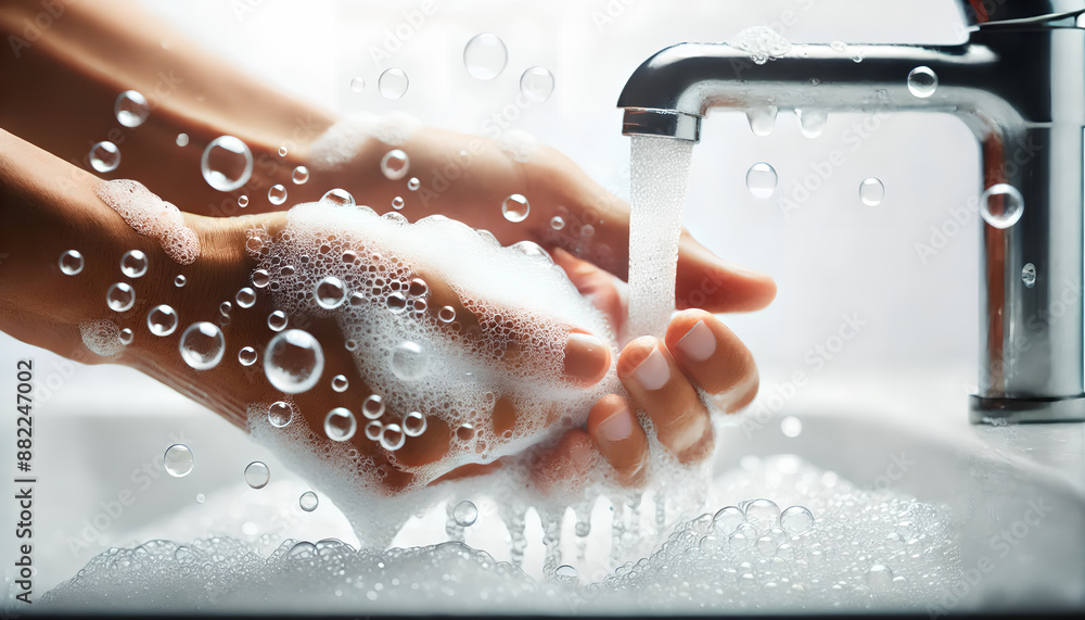 The Essential Habit: Hand Washing for Health and Hygiene Stock ...