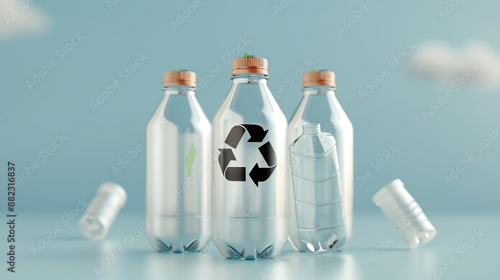 Diagram illustrating the lifecycle of plastic waste and its ...