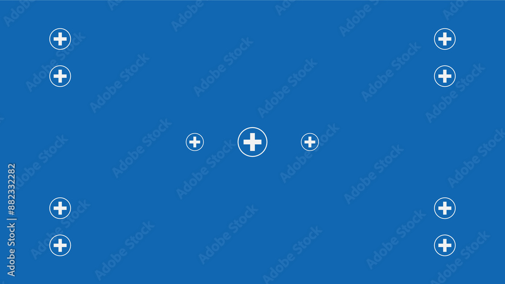 Blue screen with VFX motion tracking markers. Chroma key color video ...