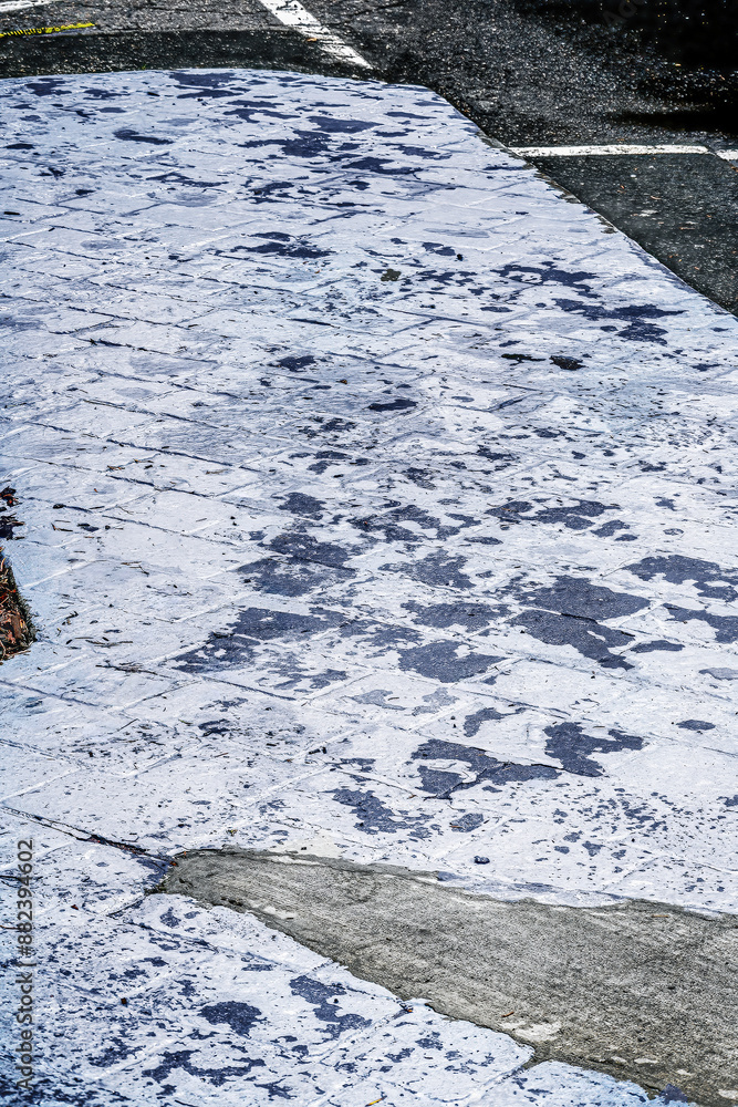 Walkway has deteriorated, looks ugly, and is in need of restoration ...