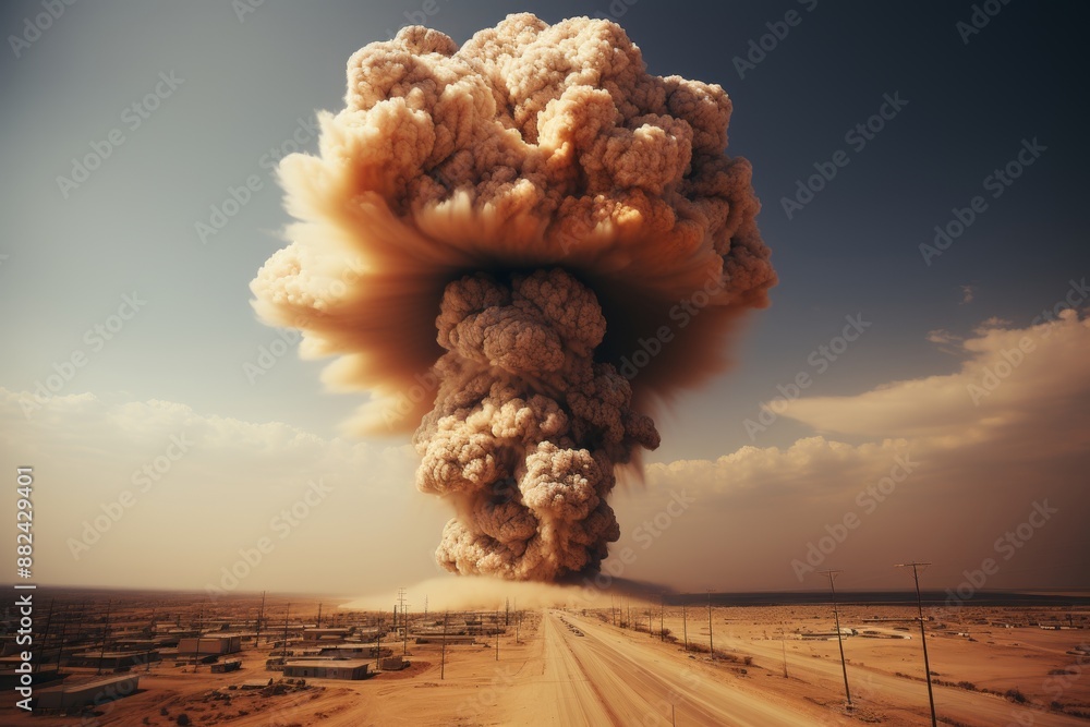 A powerful explosion rocked the city, sending debris flying and causing ...