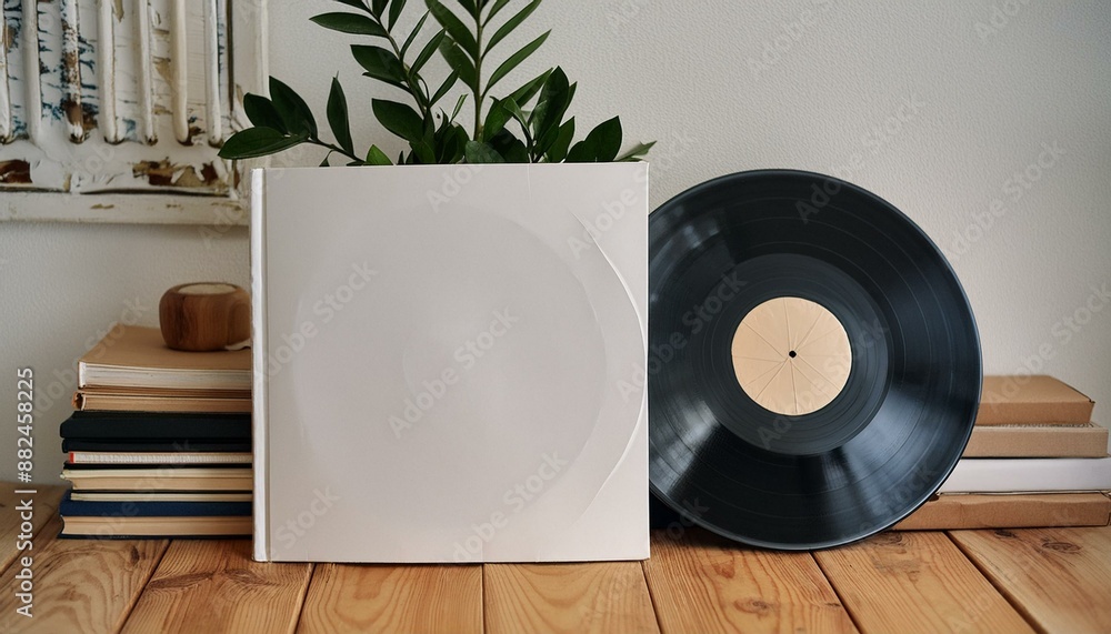 A vinyl record cover mockup capturing the nostalgia and charm of the ...