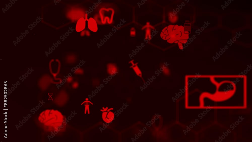 Healthcare, medical and emergency icon for wellness on dashboard with ...