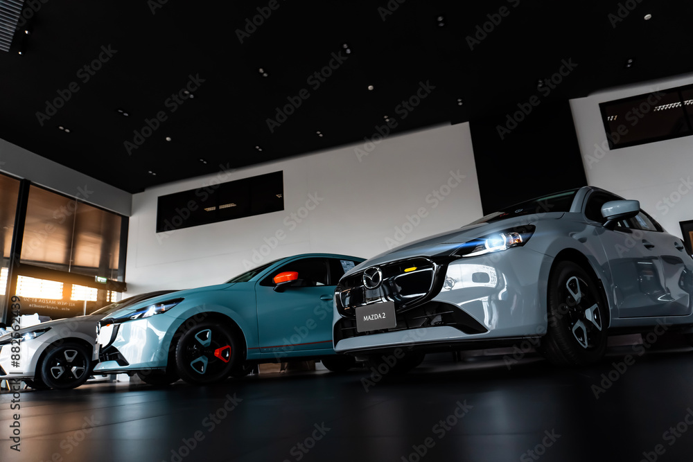 4 JUL BANGSAEN THAILAND 2024 Event Car all new mazda 2 mazda3 bt50 cx5 ...