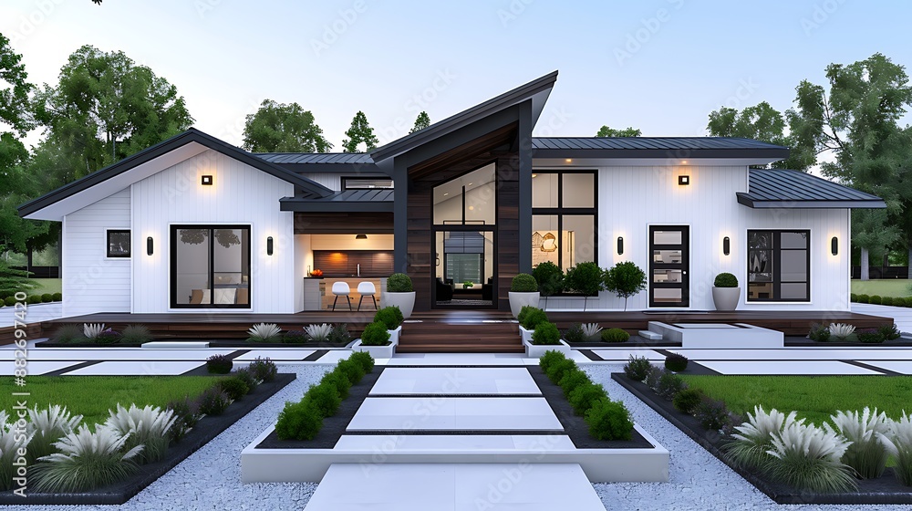 Modern farmhouse tiny house floor plan close-up, highlighting rustic ...