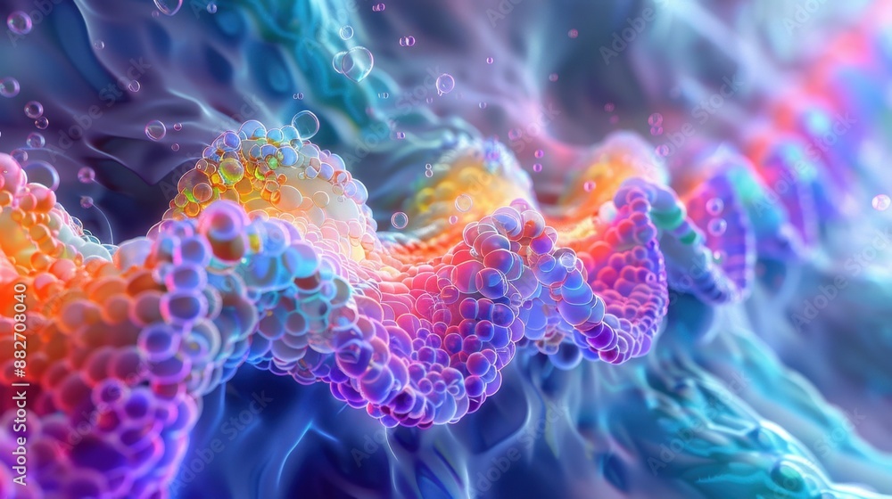 Detailed 3D illustration of a plasma membrane, showcasing its complex ...