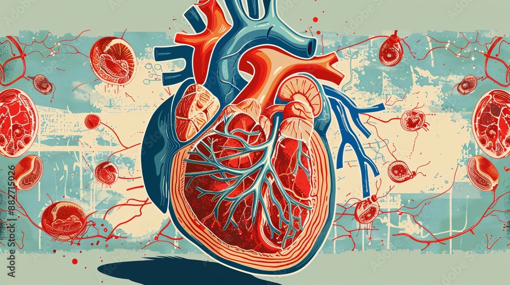 an educational poster depicting how cardiovascular kidney metabolic ...