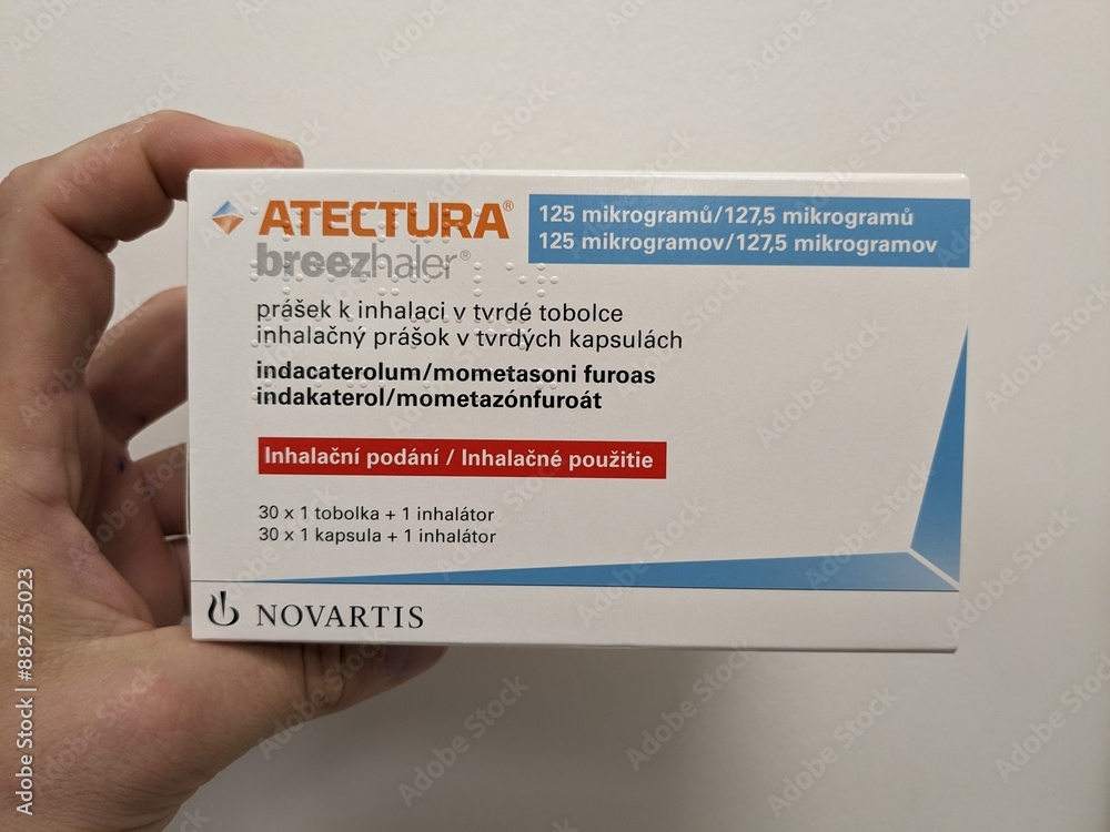 Prague, Czech Republic - July 10 2024: ATECTURA box of medication with ...