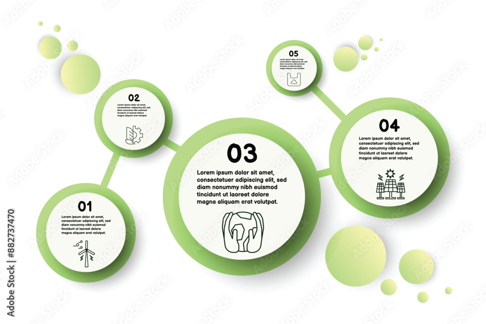 Infographic renewable energy template for energy consumption ...