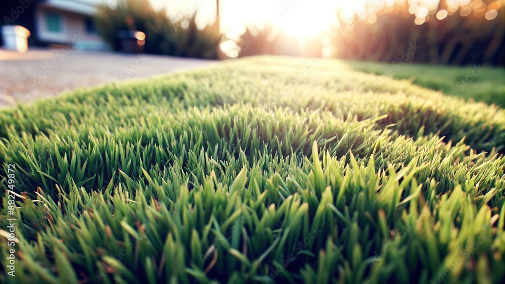 Foto de Green Grass Breath taking Landscape Background Featuring ...