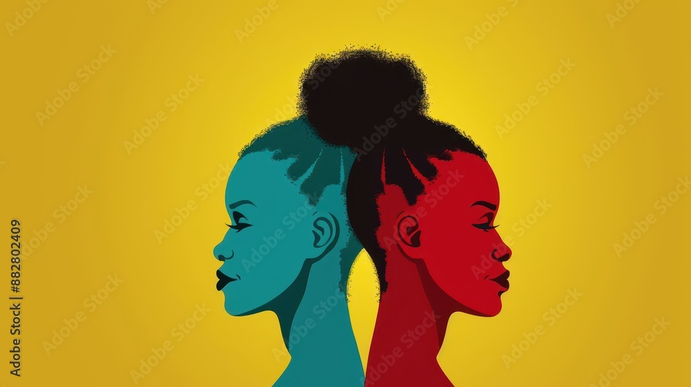 Vibrant illustration of African people celebrating Africa Day. Perfect ...