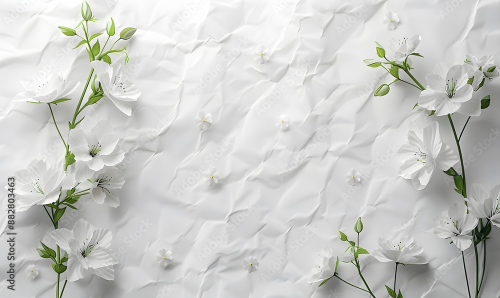 Minimalist Elegance, A clean and simple composition featuring a white ...